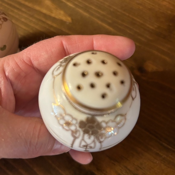 Antique | Dining | Antique Nippon Mark Hand Painted Salt And Pepper ...